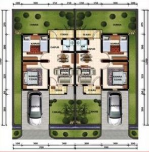 Pengertian Denah Rumah Type 36 Lengkap Dengan Potongan Gambar