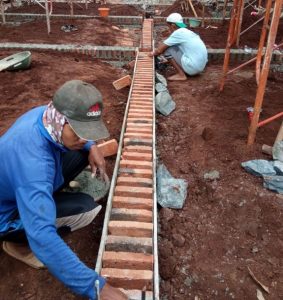 Cara Menghitung Ukuran Pondasi Bata Rollag